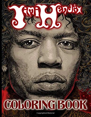 Jimi Hendrix Coloring Book: Collection Jimi Hendrix Coloring Books For ...