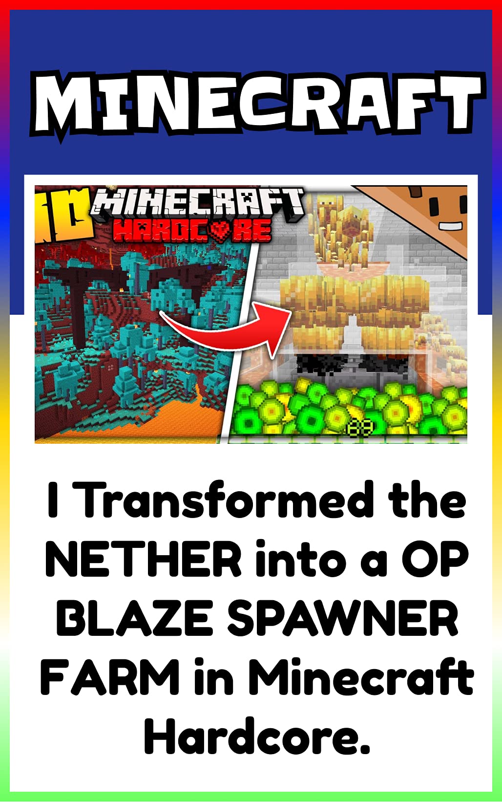 Minecraft Survived: I Transformed the NETHER into a OP BLAZE SPAWNER ...