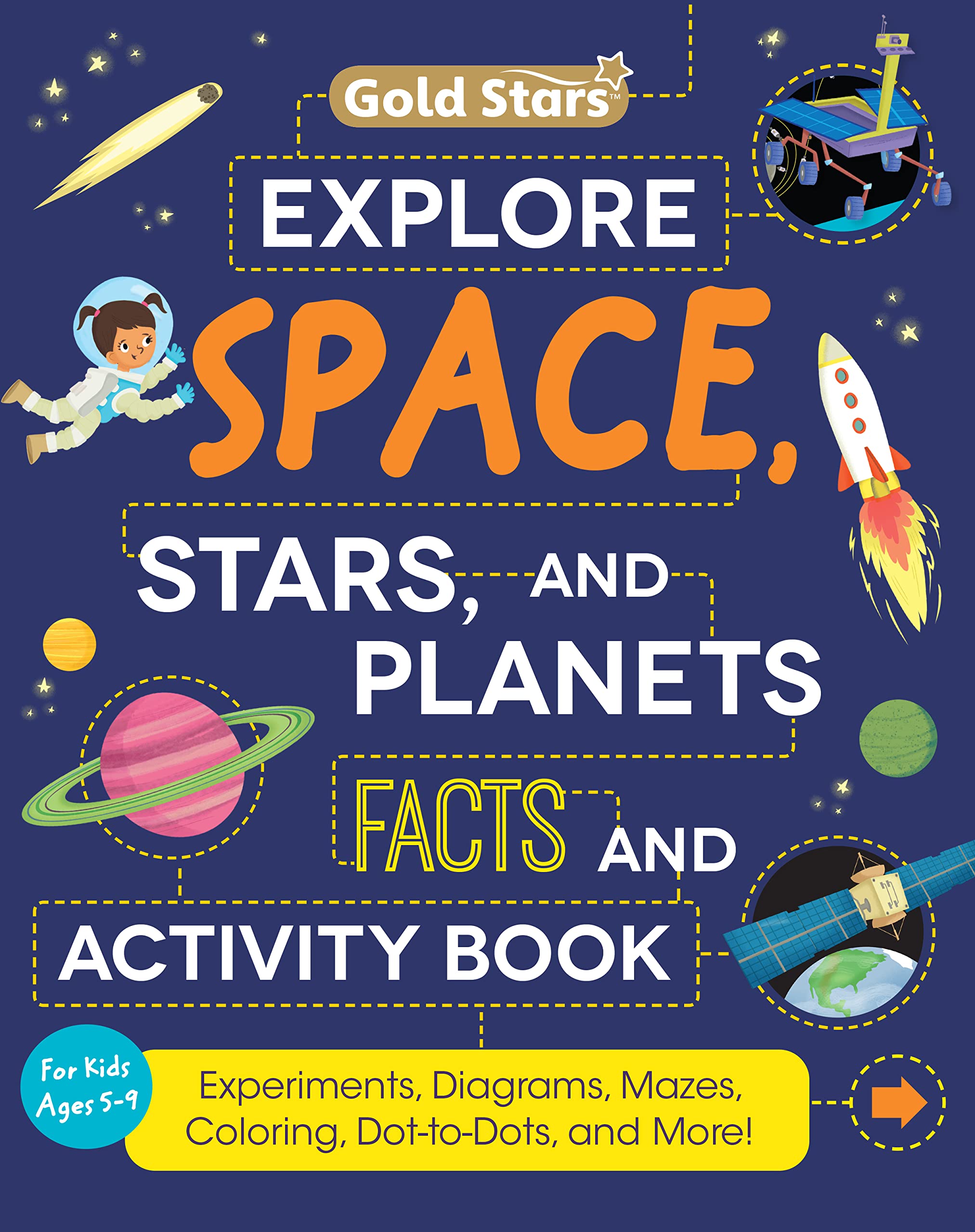 Explore Space, Stars, and Planets: Activity and Fact Book for Kids Ages ...