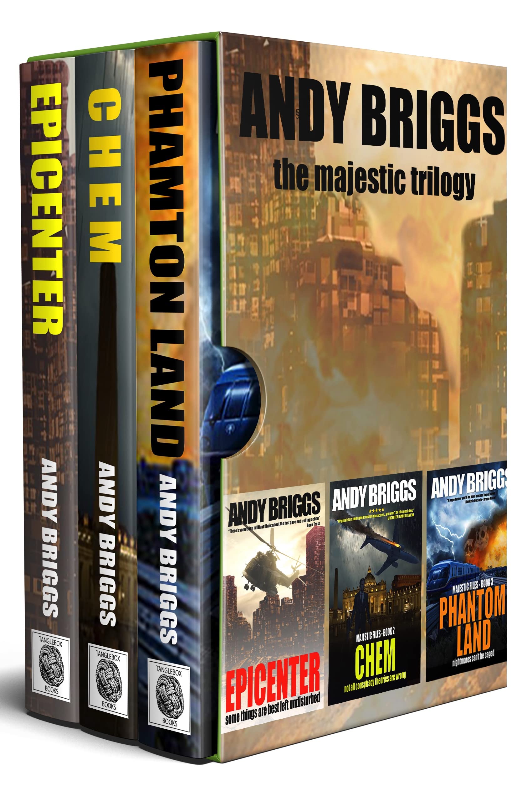 MAJESTIC FILES BOXSET: Books 1-4: Epicenter - Chem - Phantom Land ...
