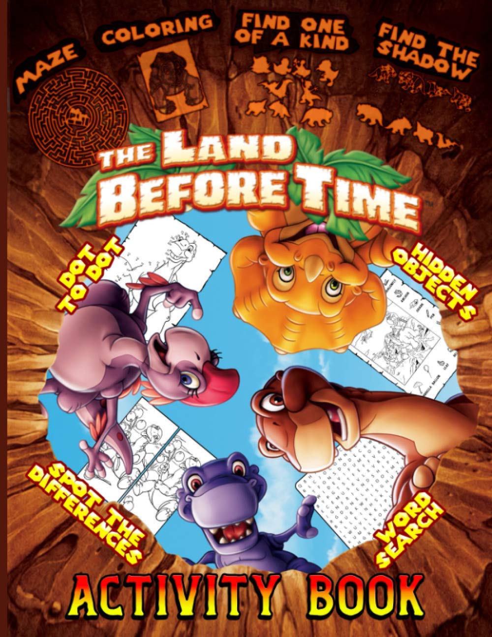 Land Before Time Activity Book: Crayola Creativity Find Shadow, Dot To ...