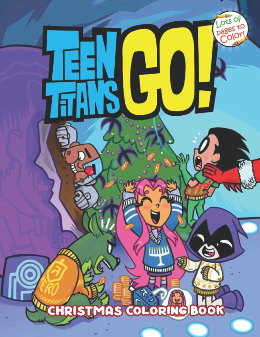Teen Títáns Go! Christmas Coloring Book: Teen Títáns Go Coloring Book ...