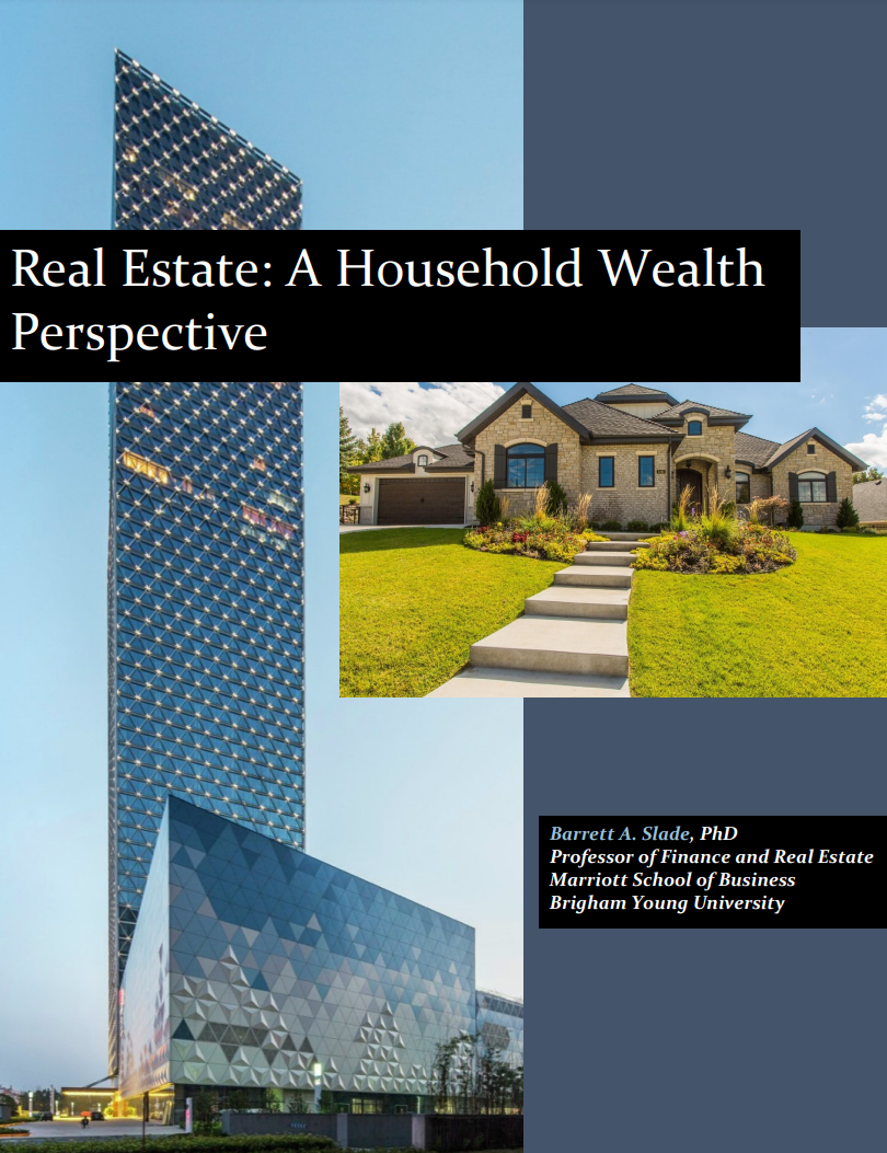 Real Estate: A Household Wealth Perspective by Barrett A. Slade | Goodreads