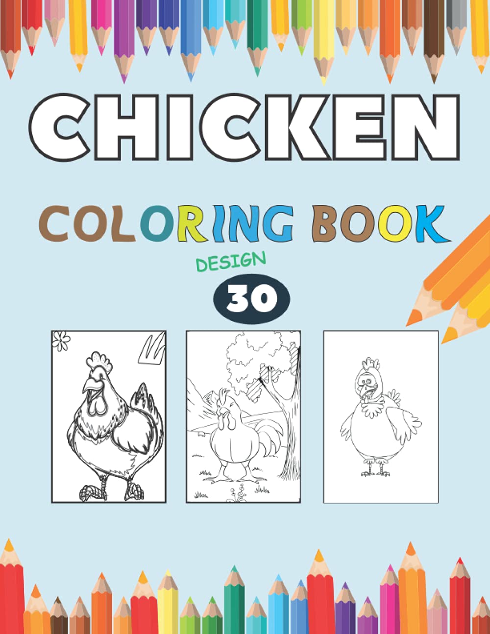 chicken coloring book: Best Chicken Children Activity Book for Kids ...