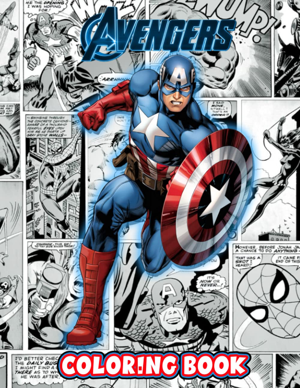 Avengers Coloring Book: Great Coloring Book for Kids and Fans of All ...