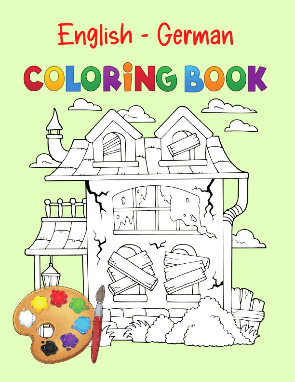 English - German Coloring Book: German for Kids. over 150 pictures by ...