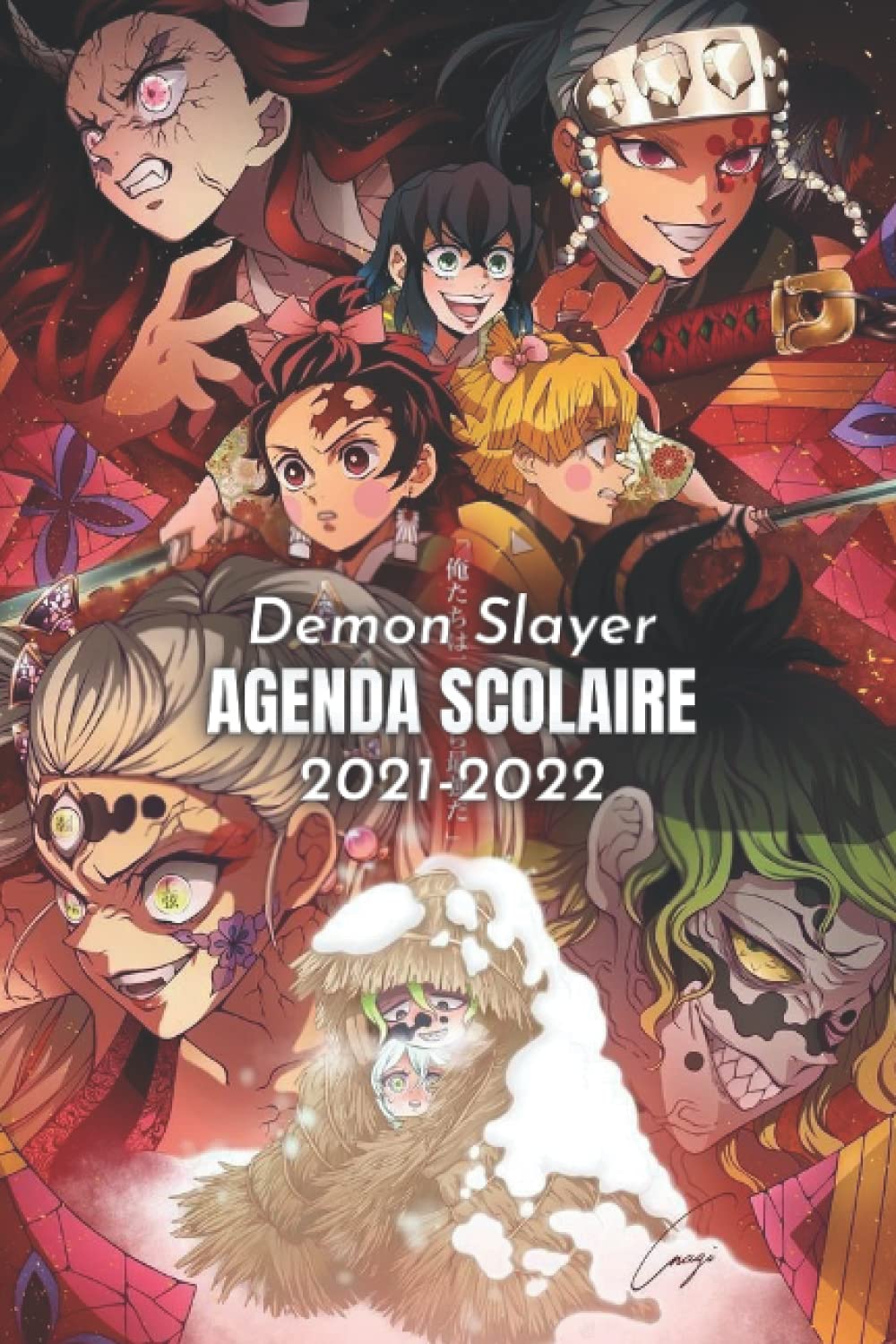 Agenda Scolaire 2021 2022 Demon Slayer: Tanjiro Kamado pour Garçon et ...