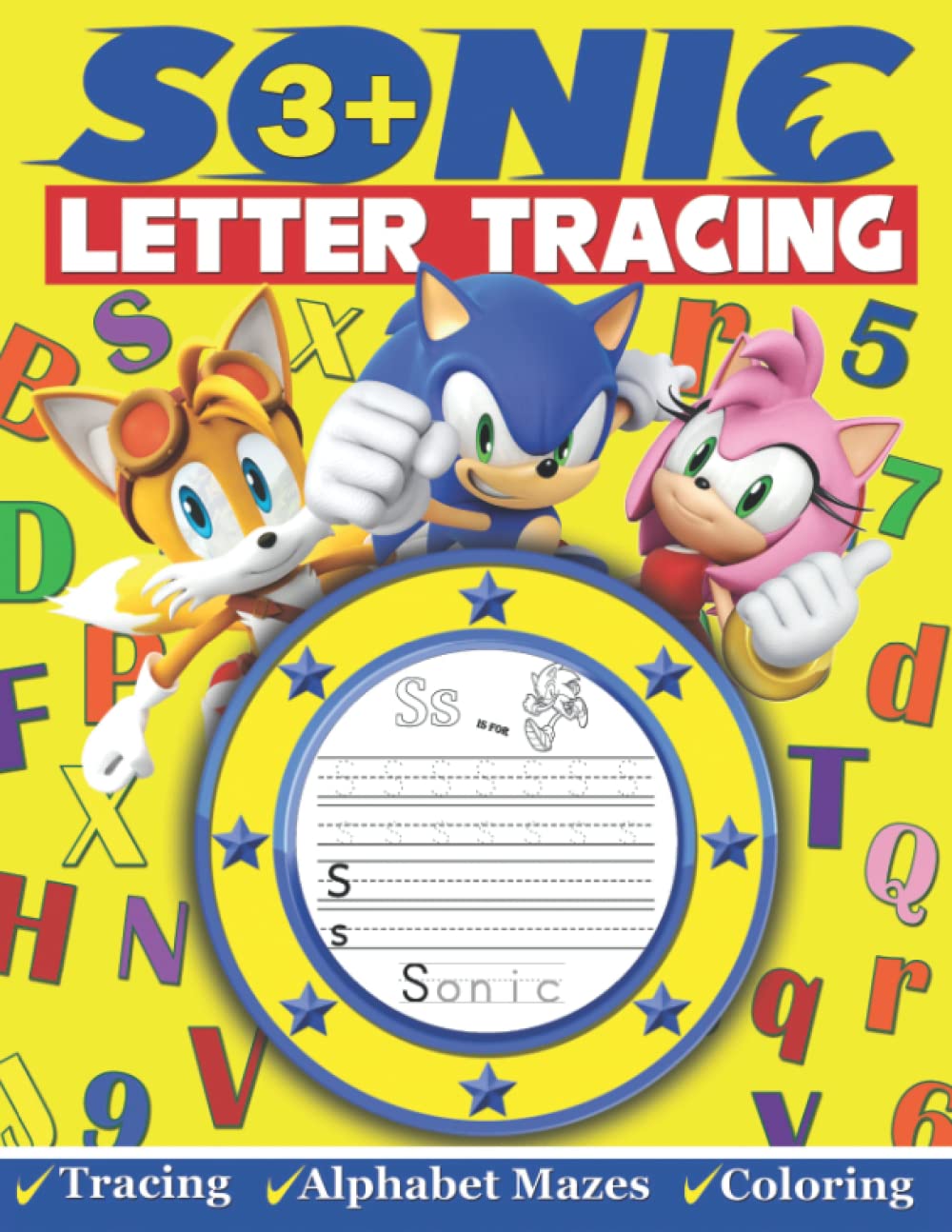 Sónic the Hedgehog ABC Book for Kids: Sónic Activity Book for Kids Ages ...