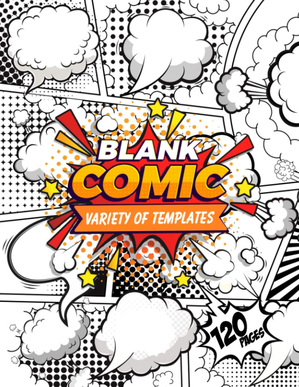 Blank Comic Book: Draw Your Own Comics - blank comic book for kids with ...
