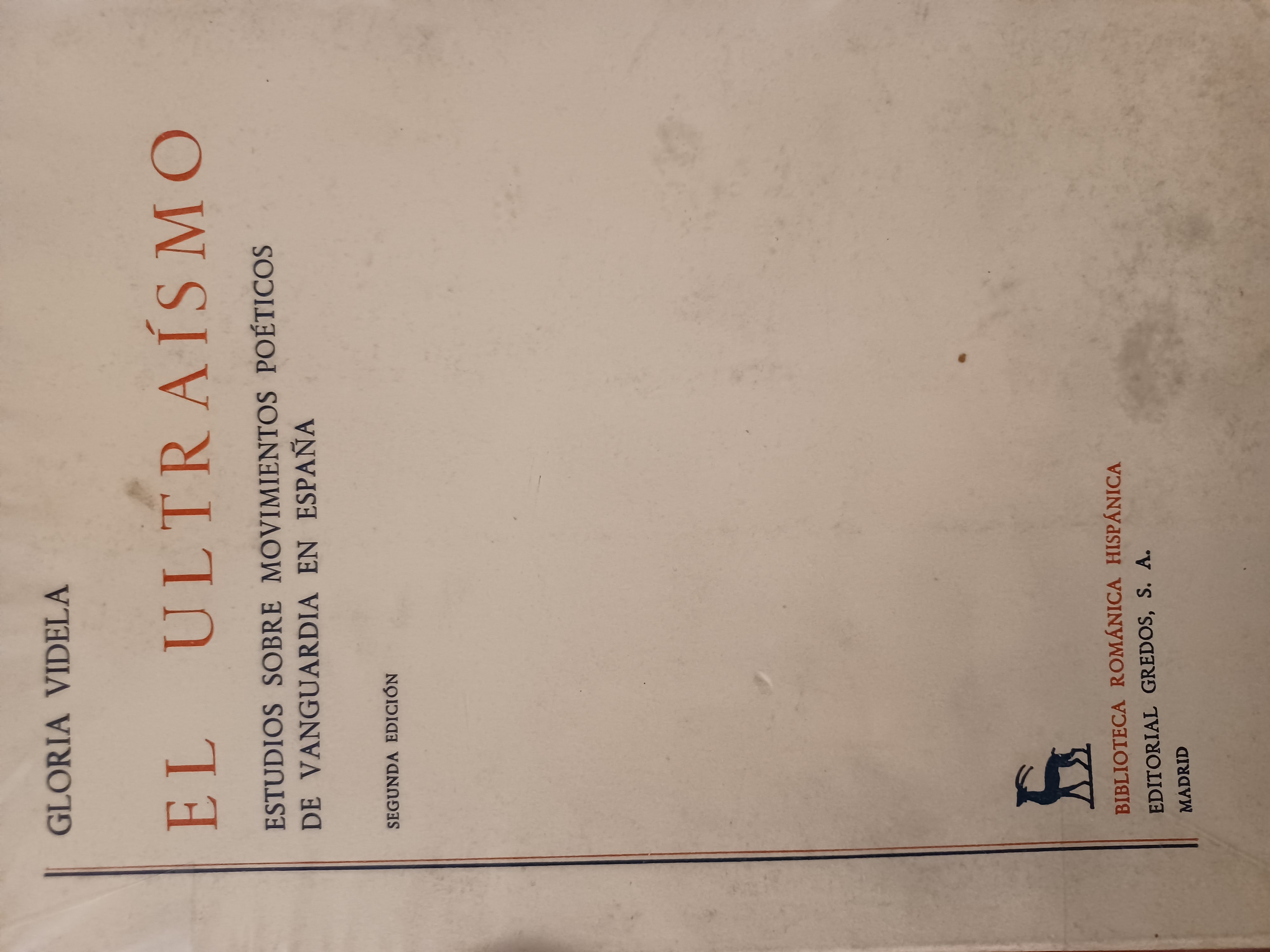 El Ultraísmo: Estudio Sobre Movimientos Poéticos De Vanguardia En ...