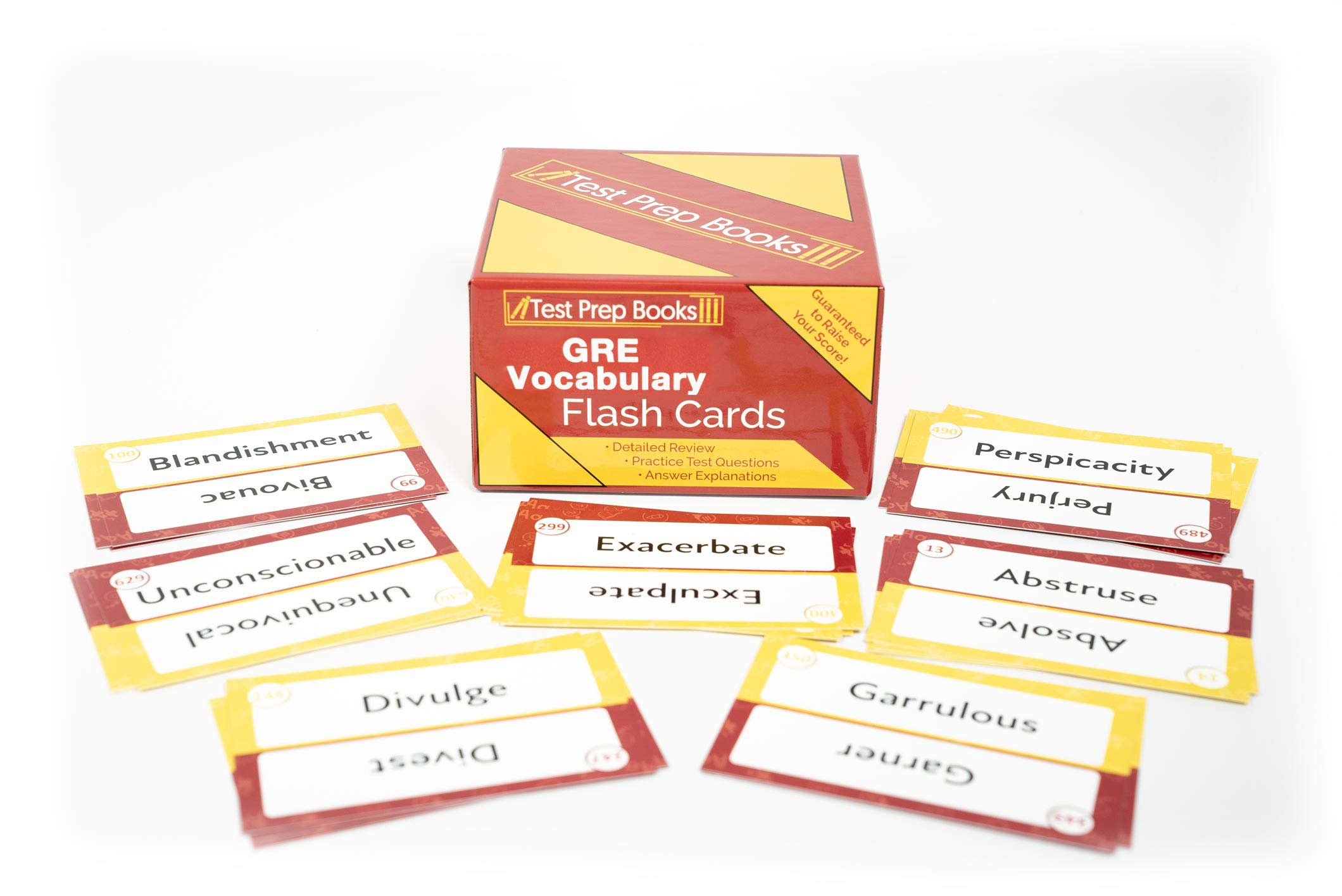 GRE Vocabulary Flashcards 2021 and 2022: GRE Verbal Reasoning Prep Flash Cards [Includes Over ...