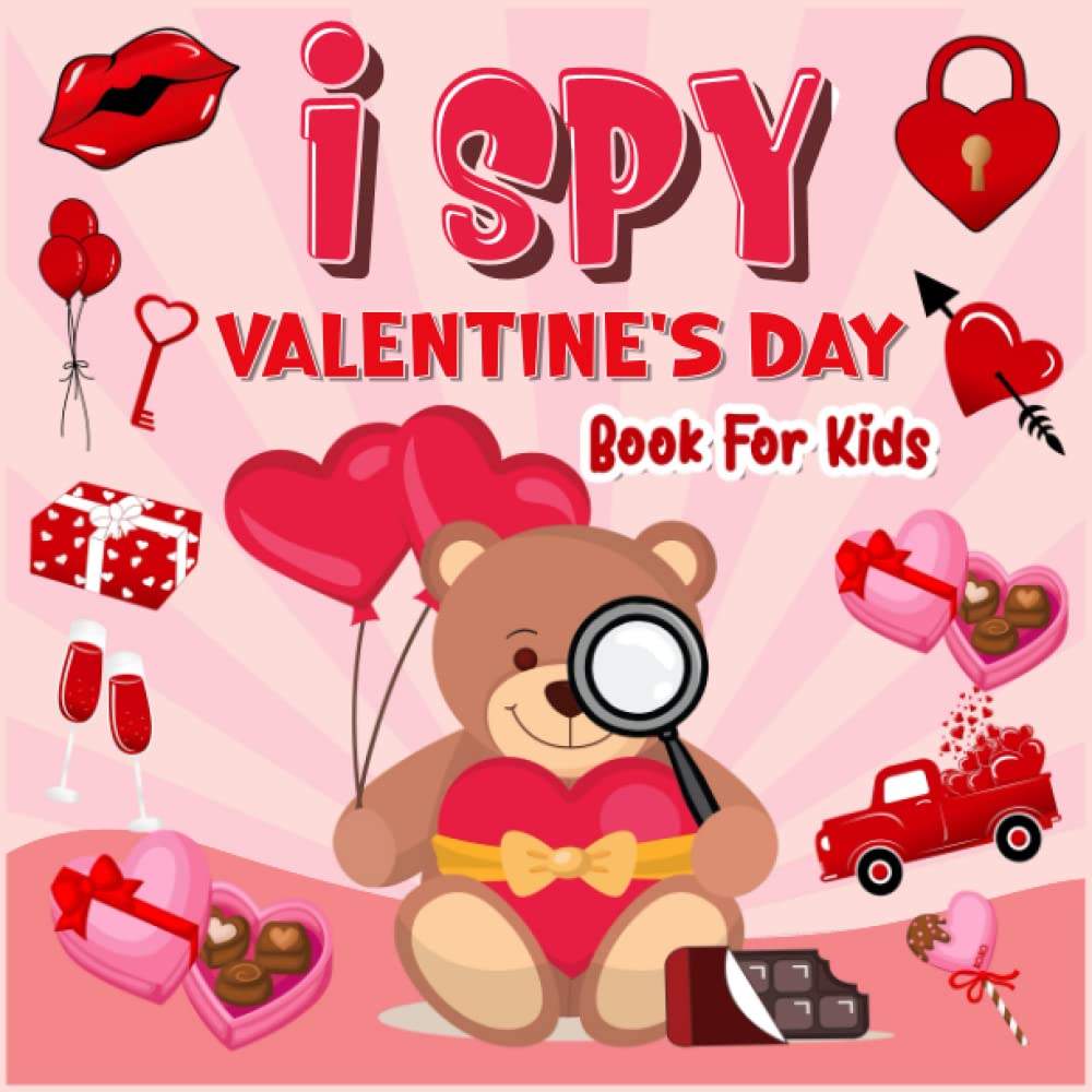 I Spy Valentine's Day Book for Kids: A Fun Activity Coloring and ...