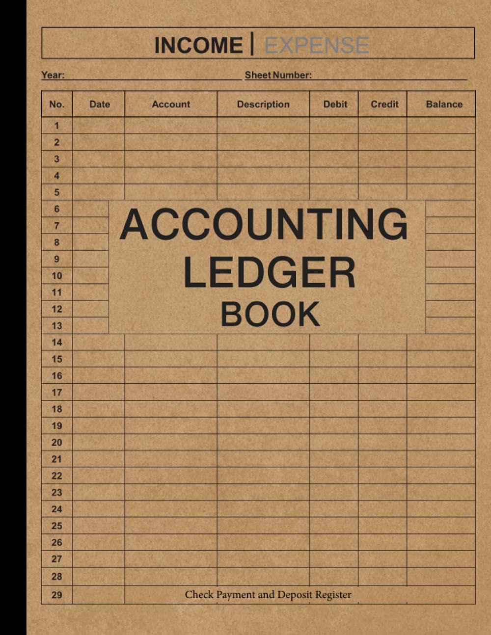 Accounting Ledger: Simple Accounting Ledger for Bookkeeping and Small ...