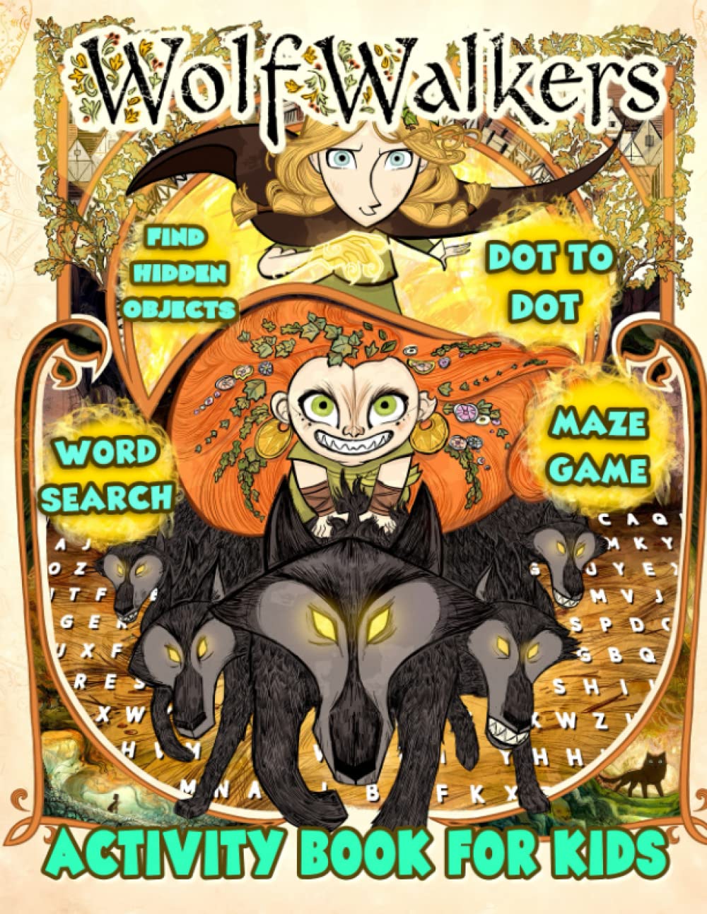 Wolfwalkers Activity Book For Kids: A Great Book For You To Have Fun ...