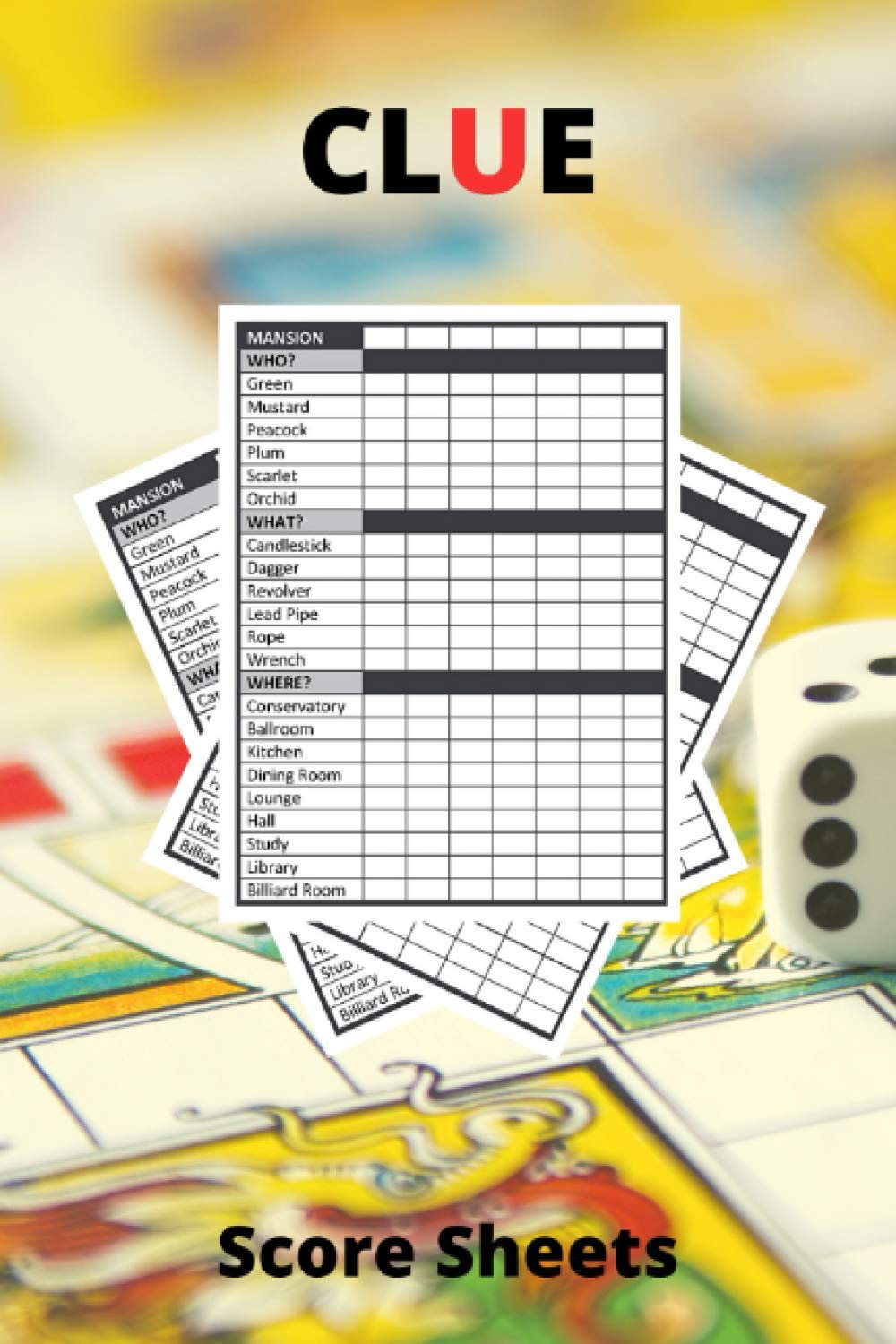 Clue Paper Sheets Refills: 120 Clue Game Sheets - Clue Detective ...