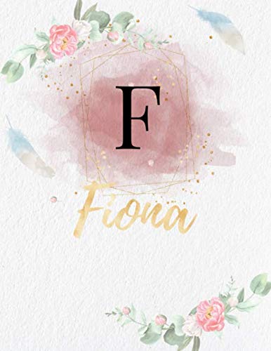 Fiona: Personalized Writing Journal / Notebook for Girls and Women ...