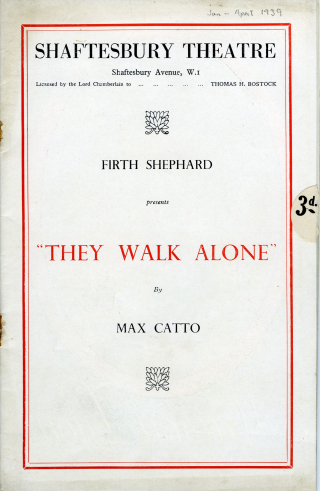 They Walk Alone by Max Catto | Goodreads