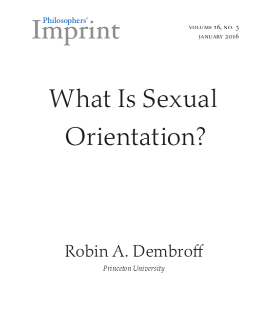What Is Sexual Orientation? by Robin Dembroff | Goodreads