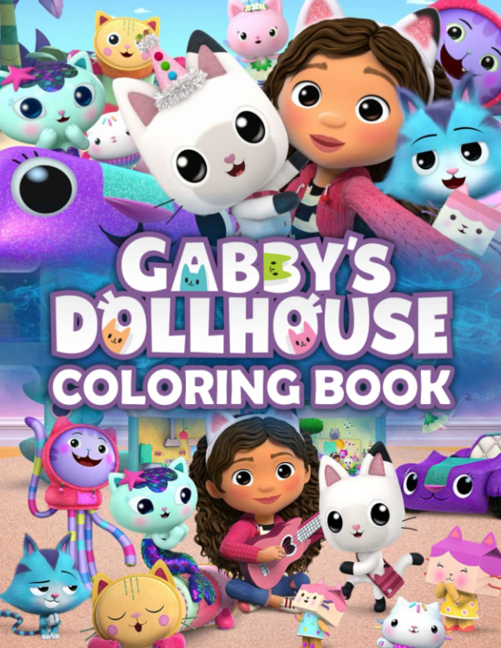 Gạbby's Dollhoụse Coloring Book: Premium Illustration Pages to Color ...