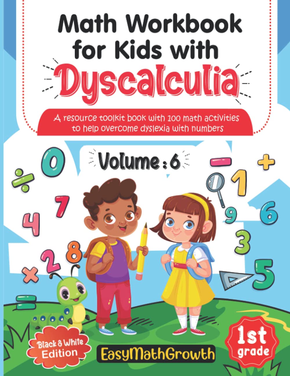 Math Workbook for Kids with Dyscalculia. A resource toolkit book with ...