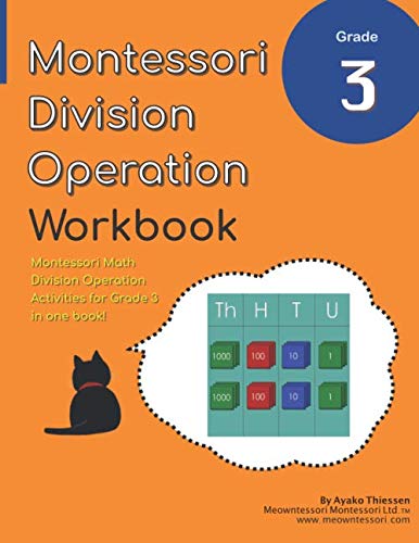 Grade 3 Montessori Math Division Operation Workbook: Montessori Stamp ...