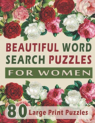 Beautiful Word Search puzzles for Women: 80 large print Word Search ...