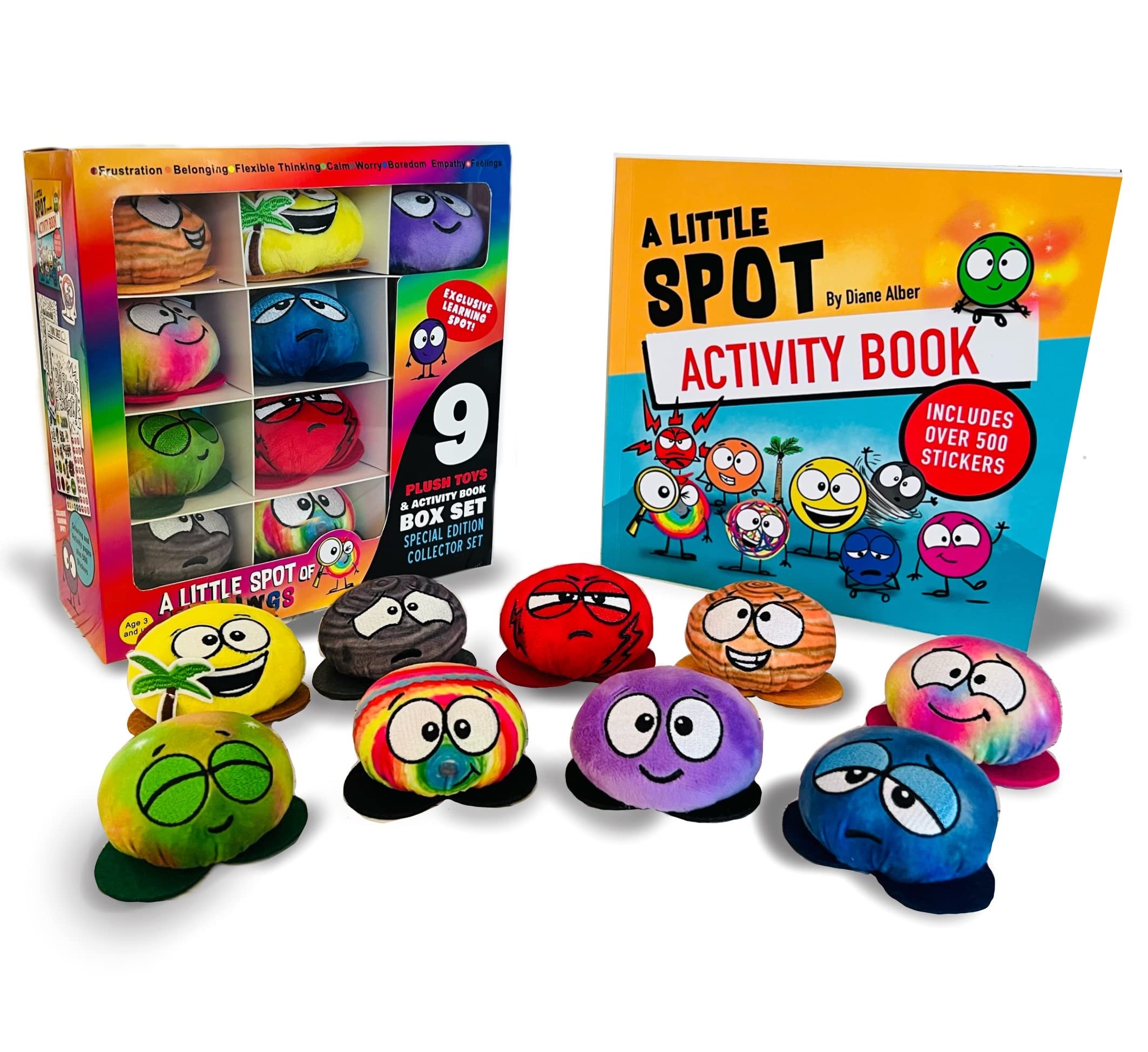 A Little SPOT of Feelings 9 Plush Toys with Activity Book Box Set by ...
