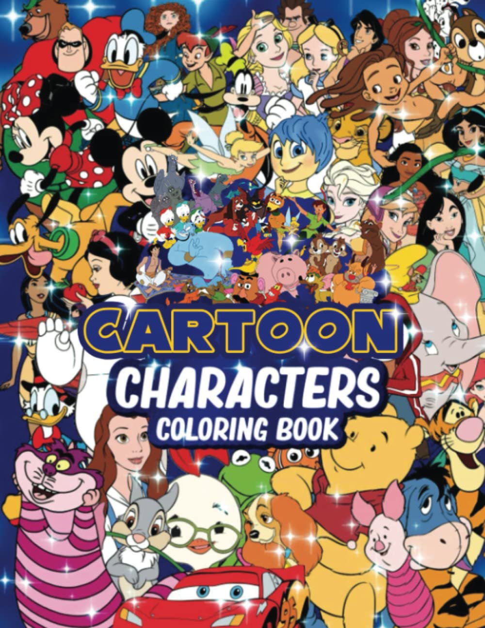 Cartoon Characters Coloring Book: Great Favorite Cartoon Coloring Book ...