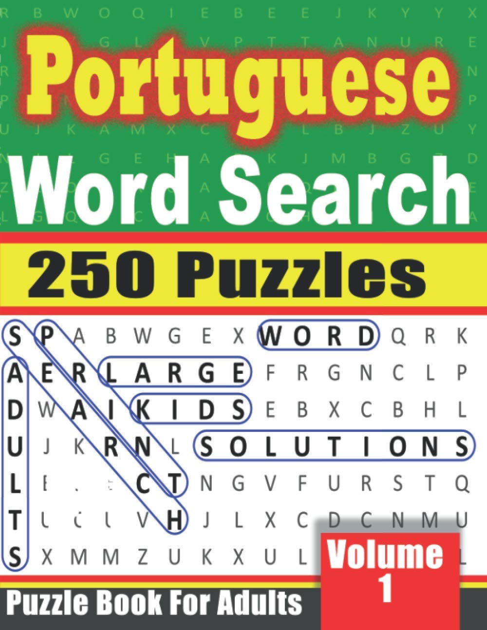 Portuguese Word Search Book for Adults: 250 Fun and challenging ...