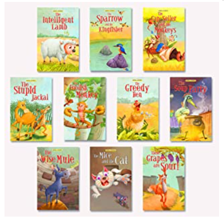 Moral Story Books for Kids (Pack of 10 Books) | 160 Total Pages ...