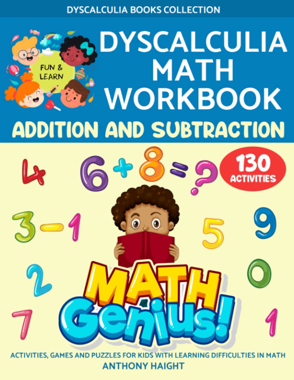 Dyscalculia: Math workbook. Addition and subtraction. Activities, games ...
