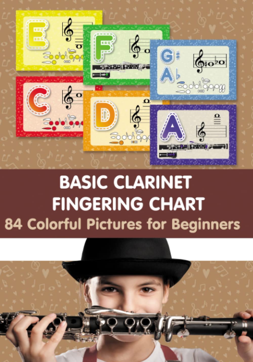 Basic Clarinet Fingering Chart: 84 Colorful Pictures for Beginners by ...
