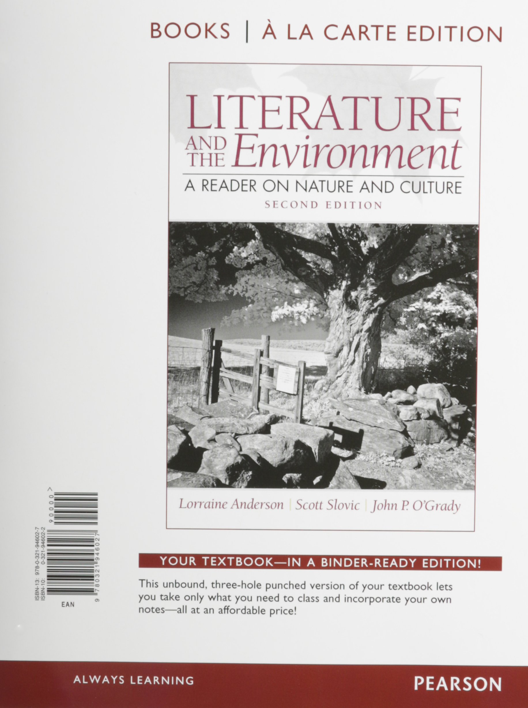 Literature and the Environment: A Reader on Nature and Culture, Books a ...