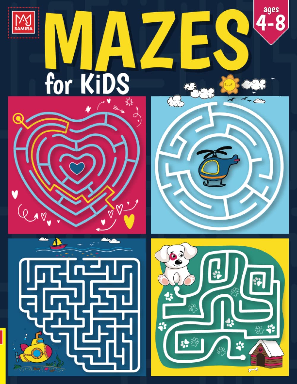 Mazes For Kids Ages 4-8: Maze Activity Workbook for Children with Games ...
