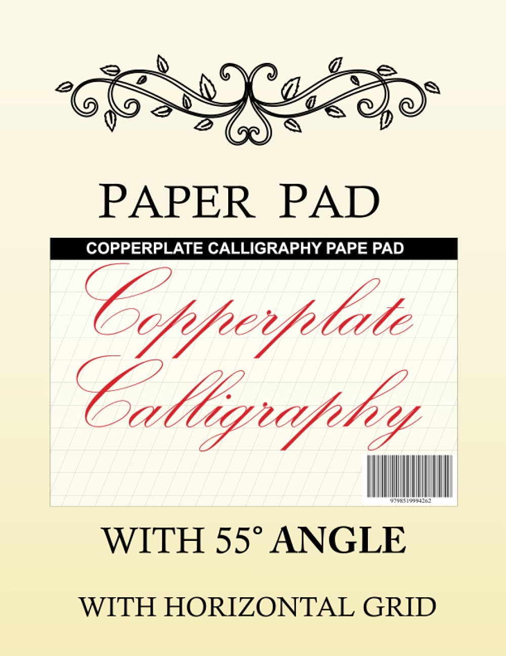 ASK Copperplate Calligraphy Paper Pad with 55 degree Slant Angle ...