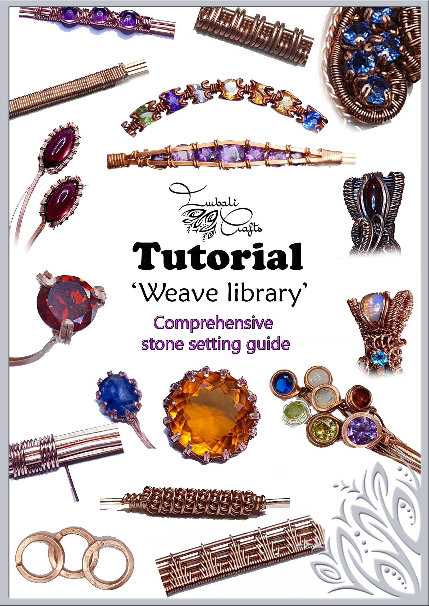 Wire weave library and faceted stone & cab setting techniques by Imbali ...