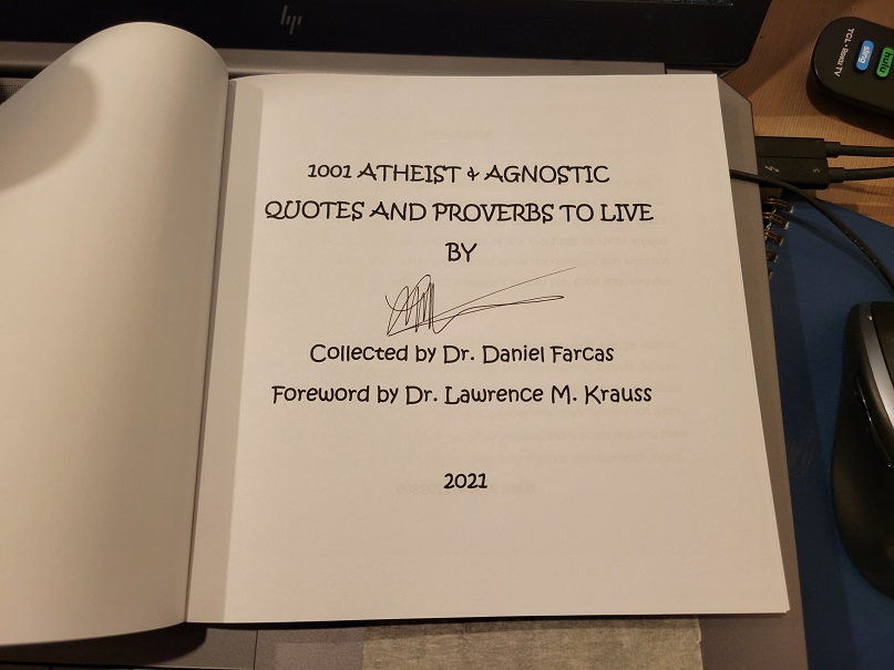 1001 Atheist & Agnostic Quotes and Proverbs to Live By by Daniel Farcaș ...