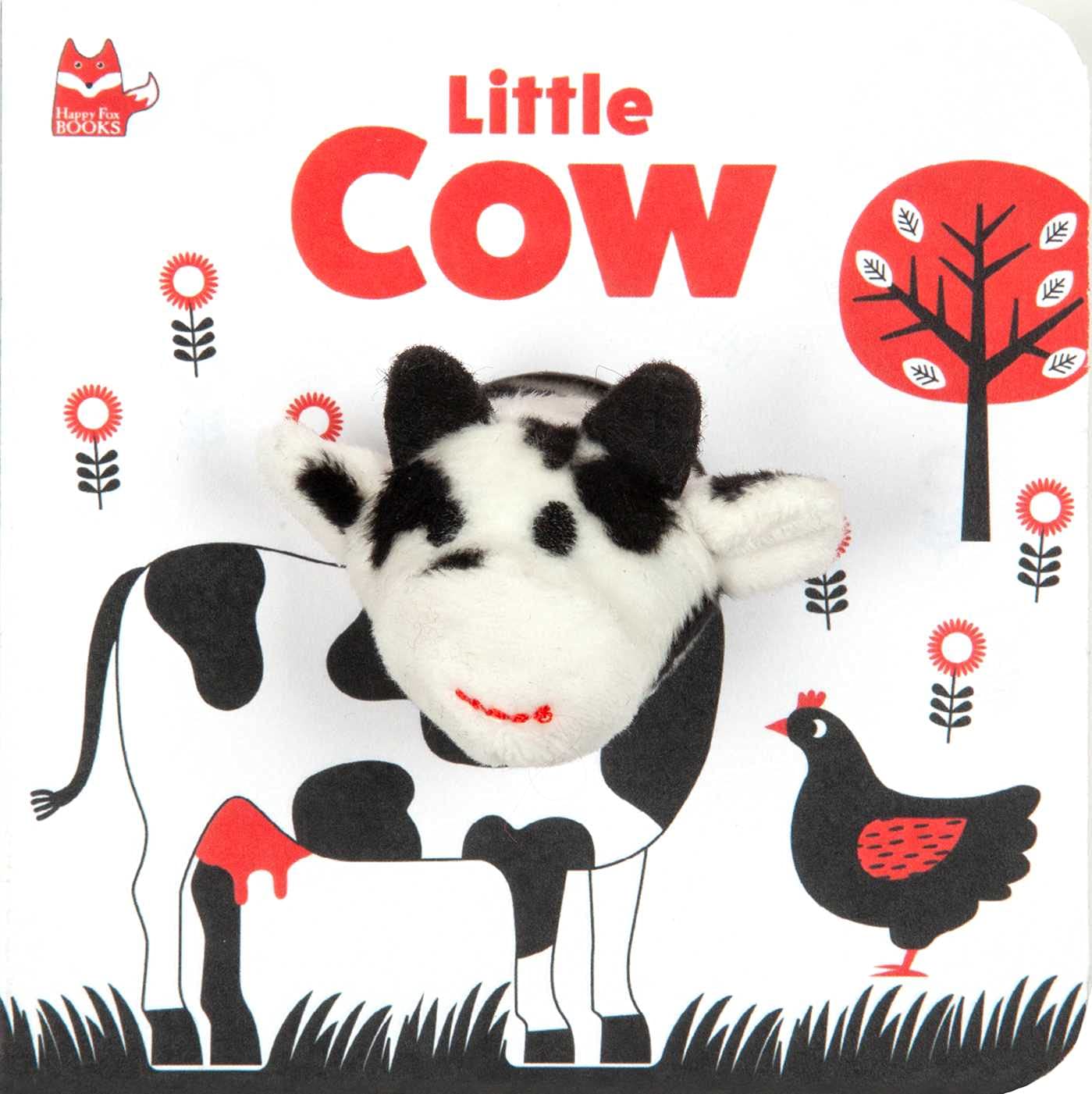 Little Cow (Happy Fox Books) Finger Puppet Board Book with High ...