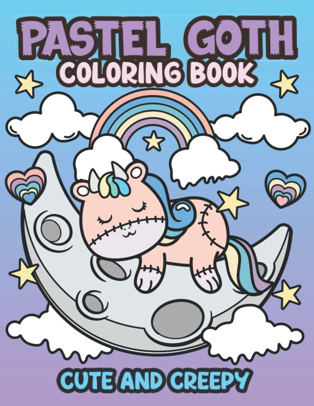 Pastel Goth Coloring Book: Cute and Creepy Kawaii Chibi and More, Scary ...