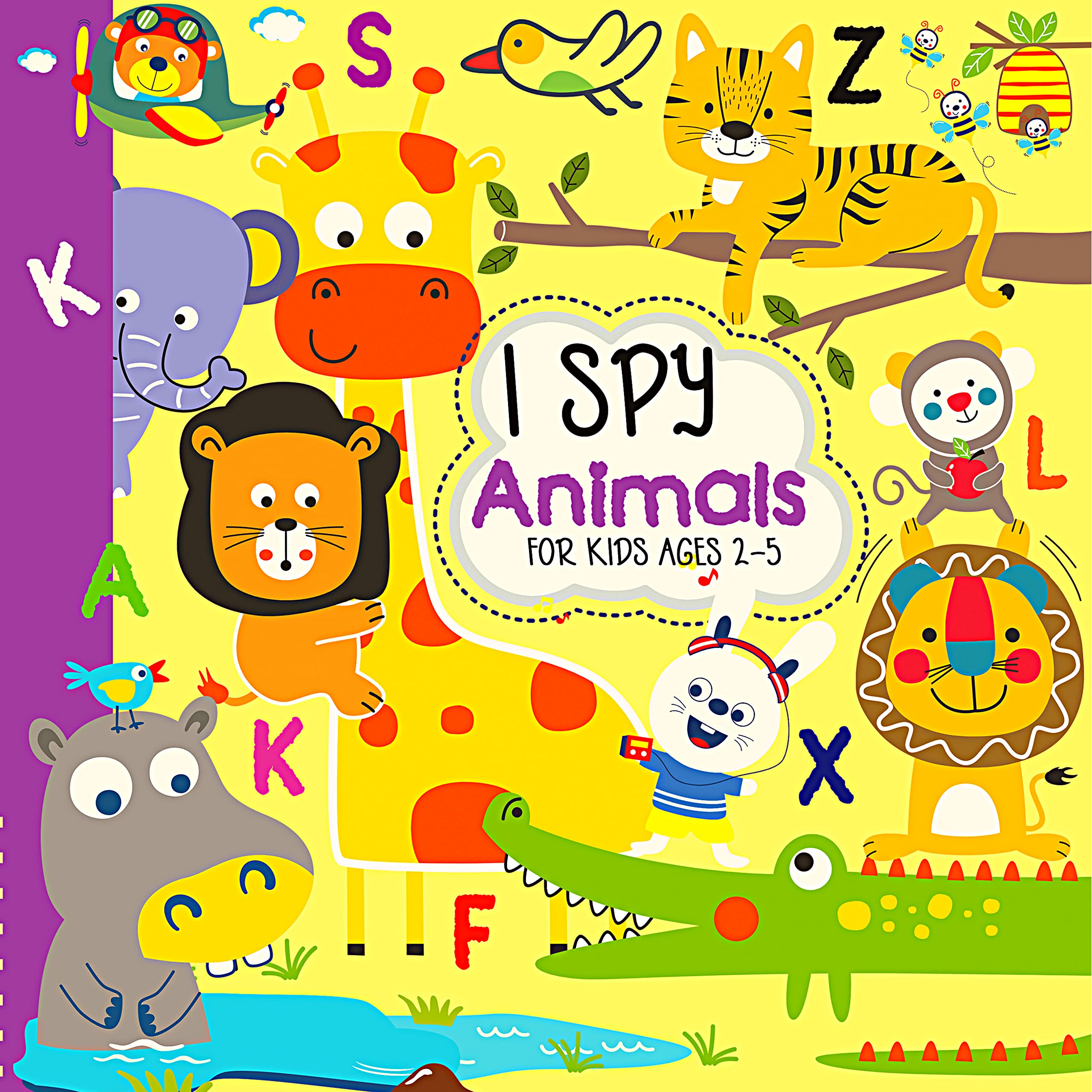I Spy Animals Book For Kids Ages 2-5: A Fun Guessing Game for Kids ...