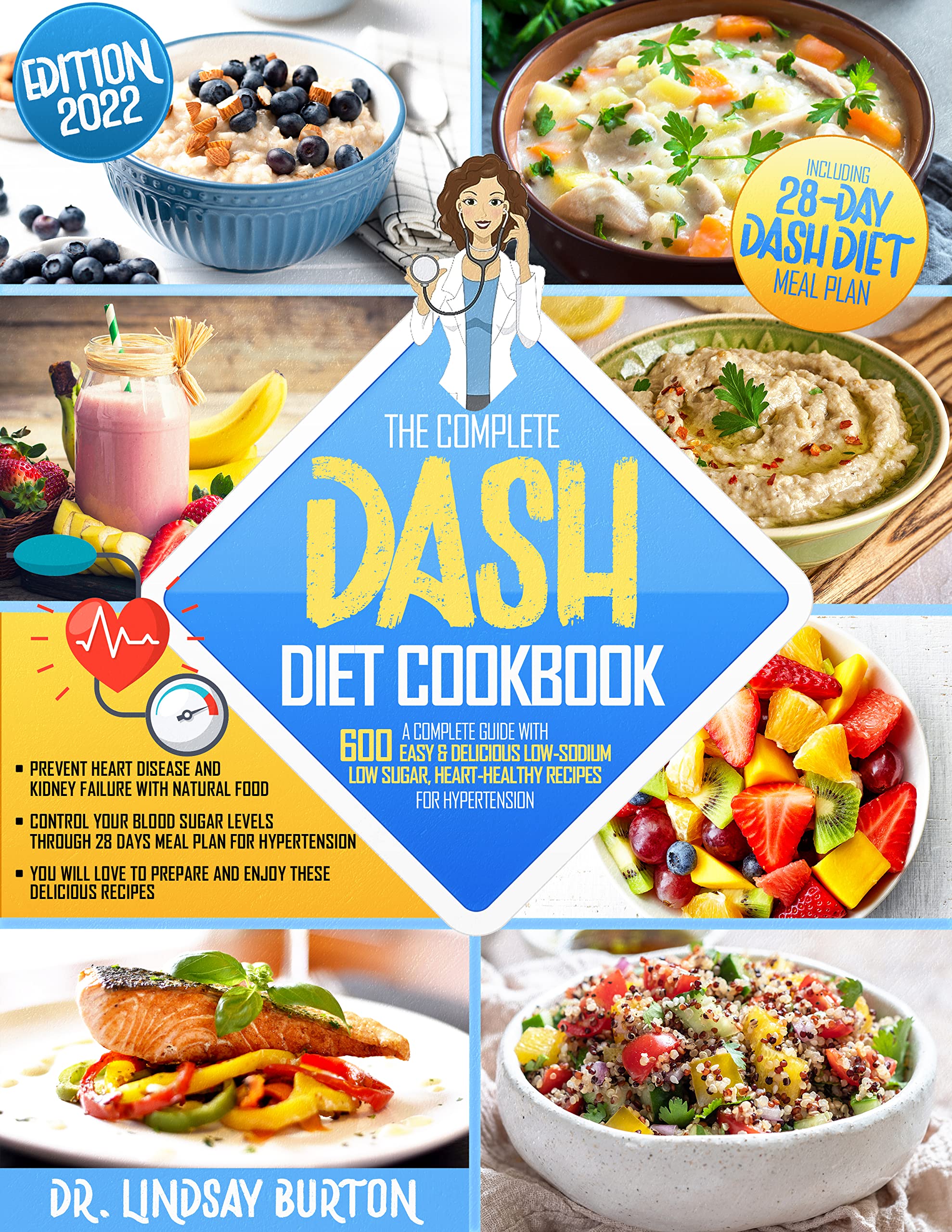 Dash Diet Cookbook 600 Easy And Delicious Low Sodium Low Sugar Heart