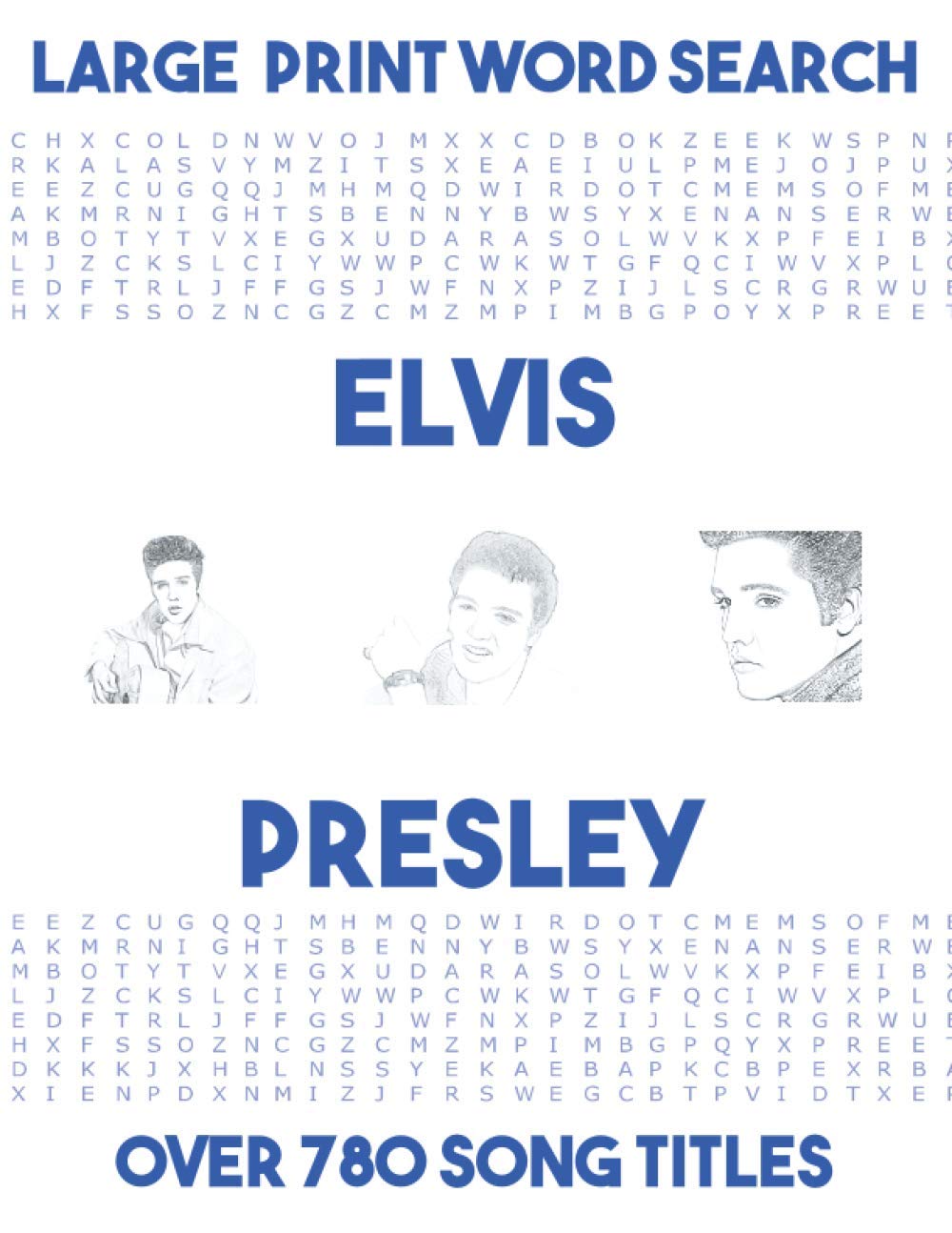 Large Print Word Search Elvis Presley (over 780 song titles): Activity ...