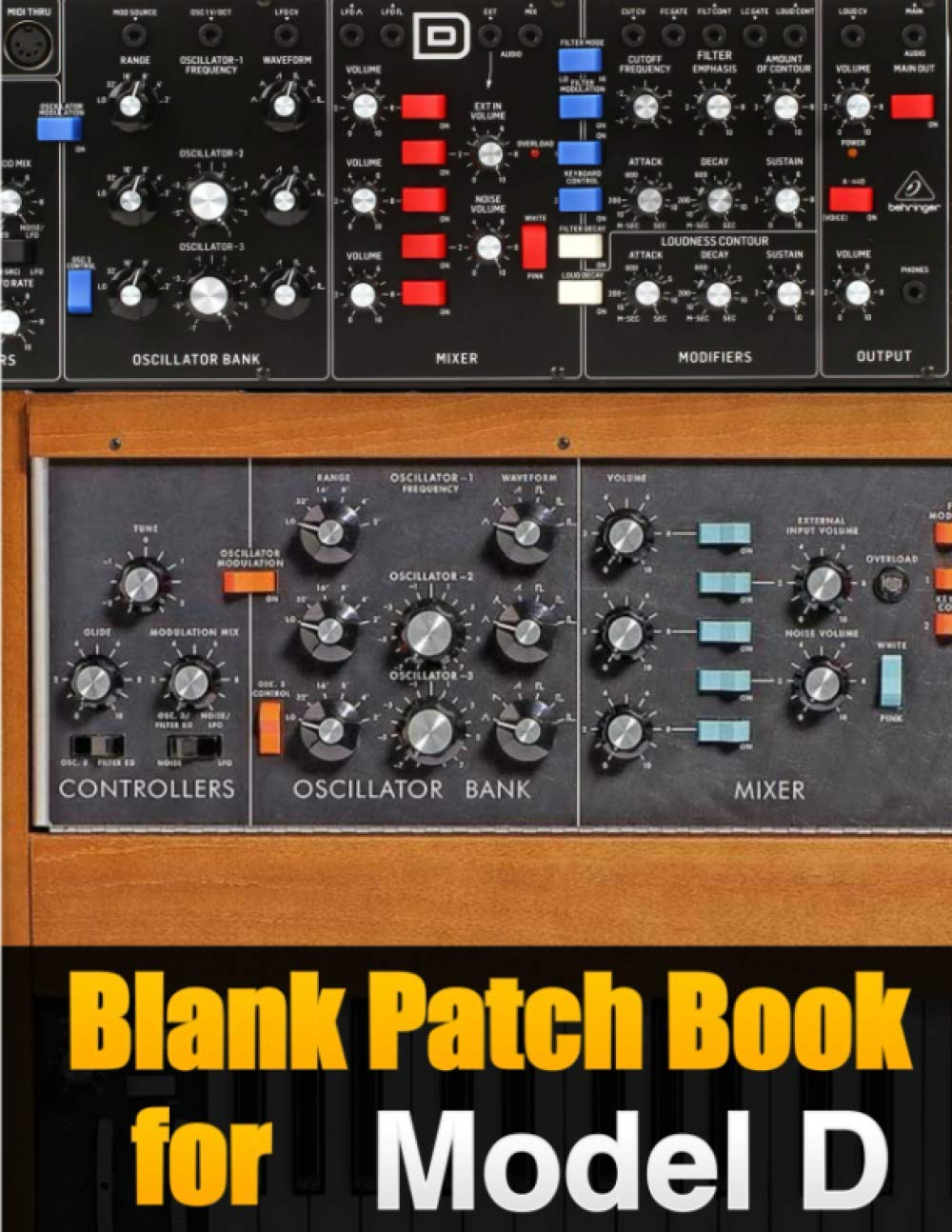 Blank Patch Book for Model D : Blank Patch Sheets Notebook Moog Model D ...
