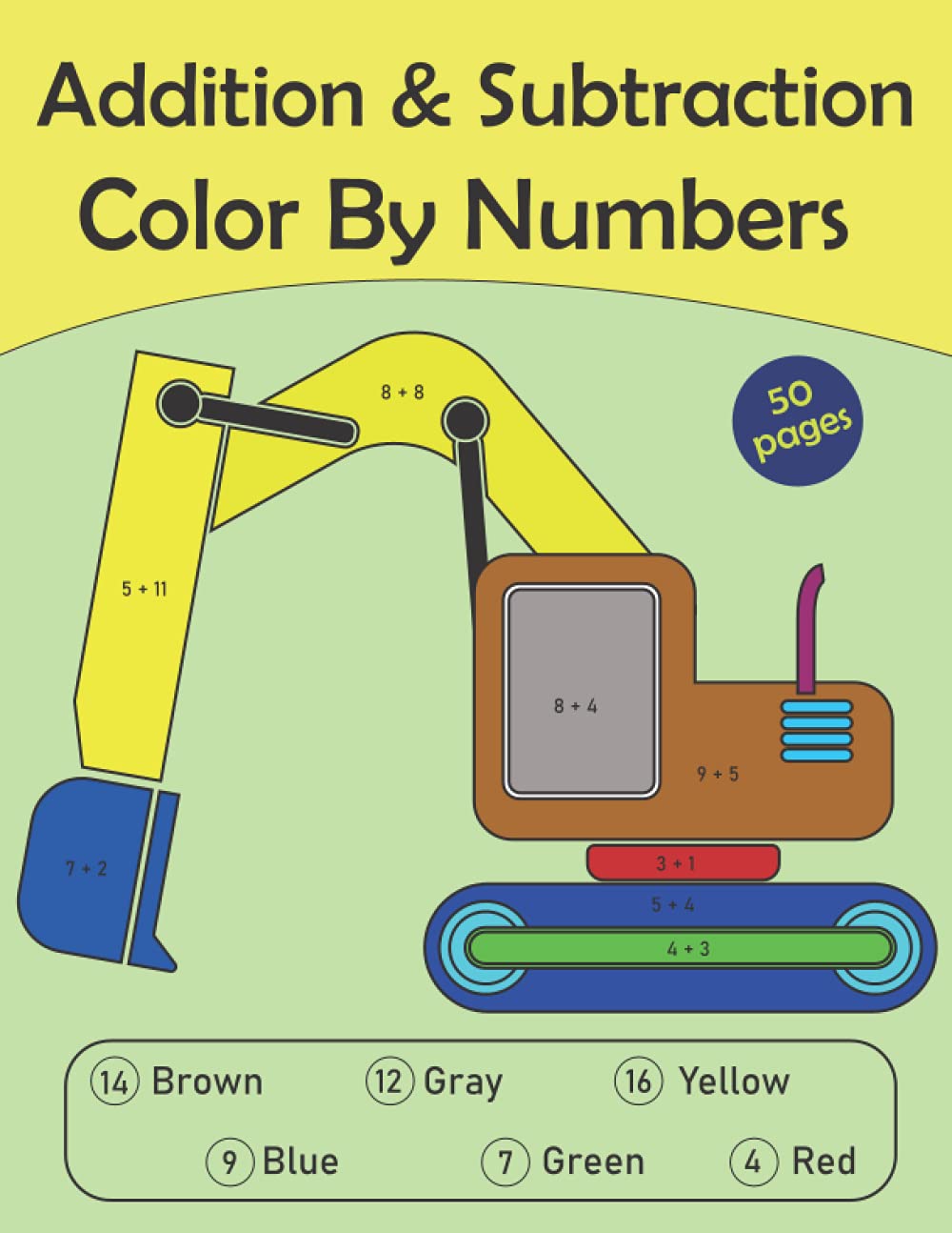 Addition Subtraction Color By Numbers Coloring Book For Kids Solve addition-subtraction-color-by-numbers-coloring-book-for-kids-solve