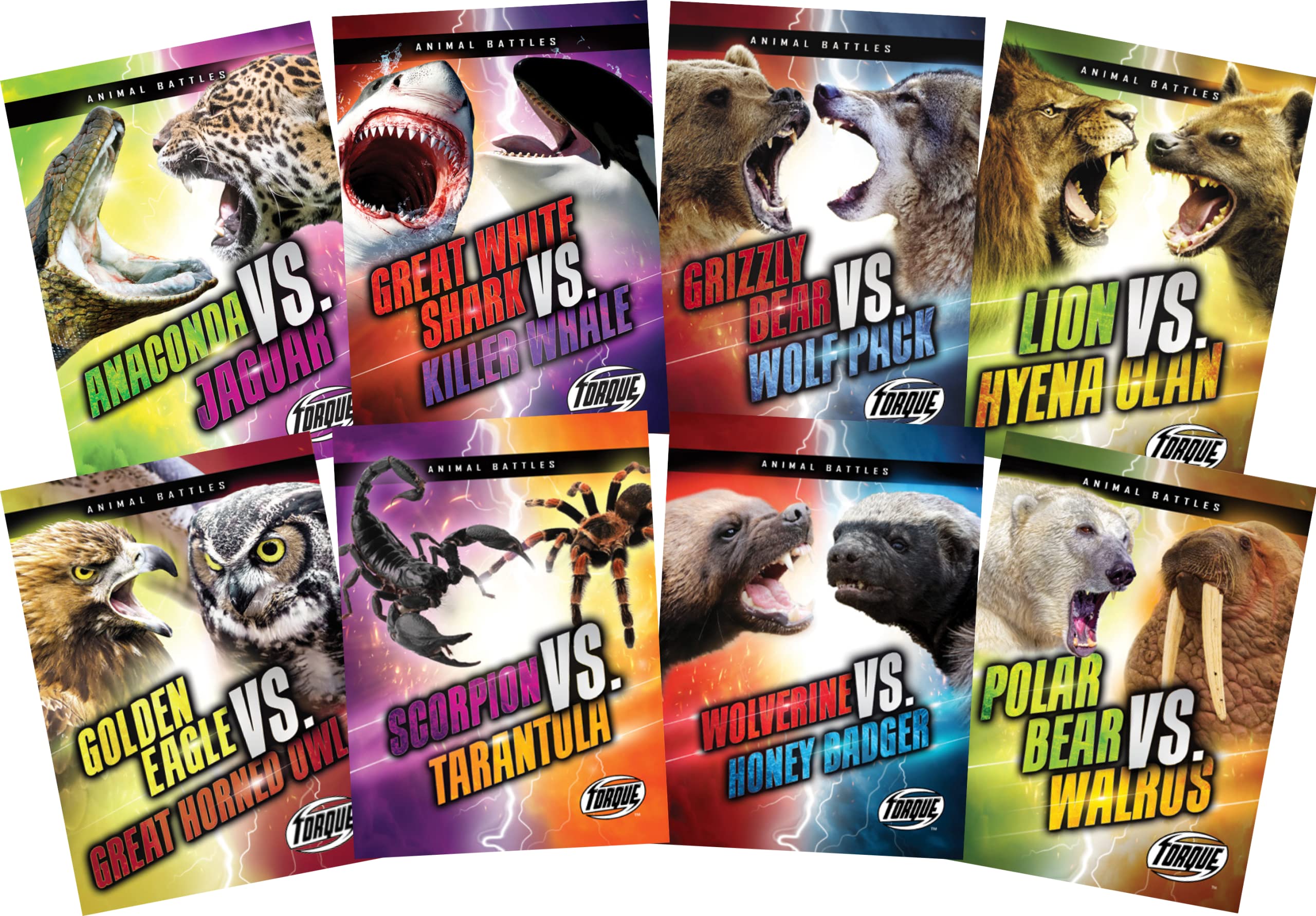 Animal Battles by Torque - 8 Book Bundle for Young Readers - Children's ...