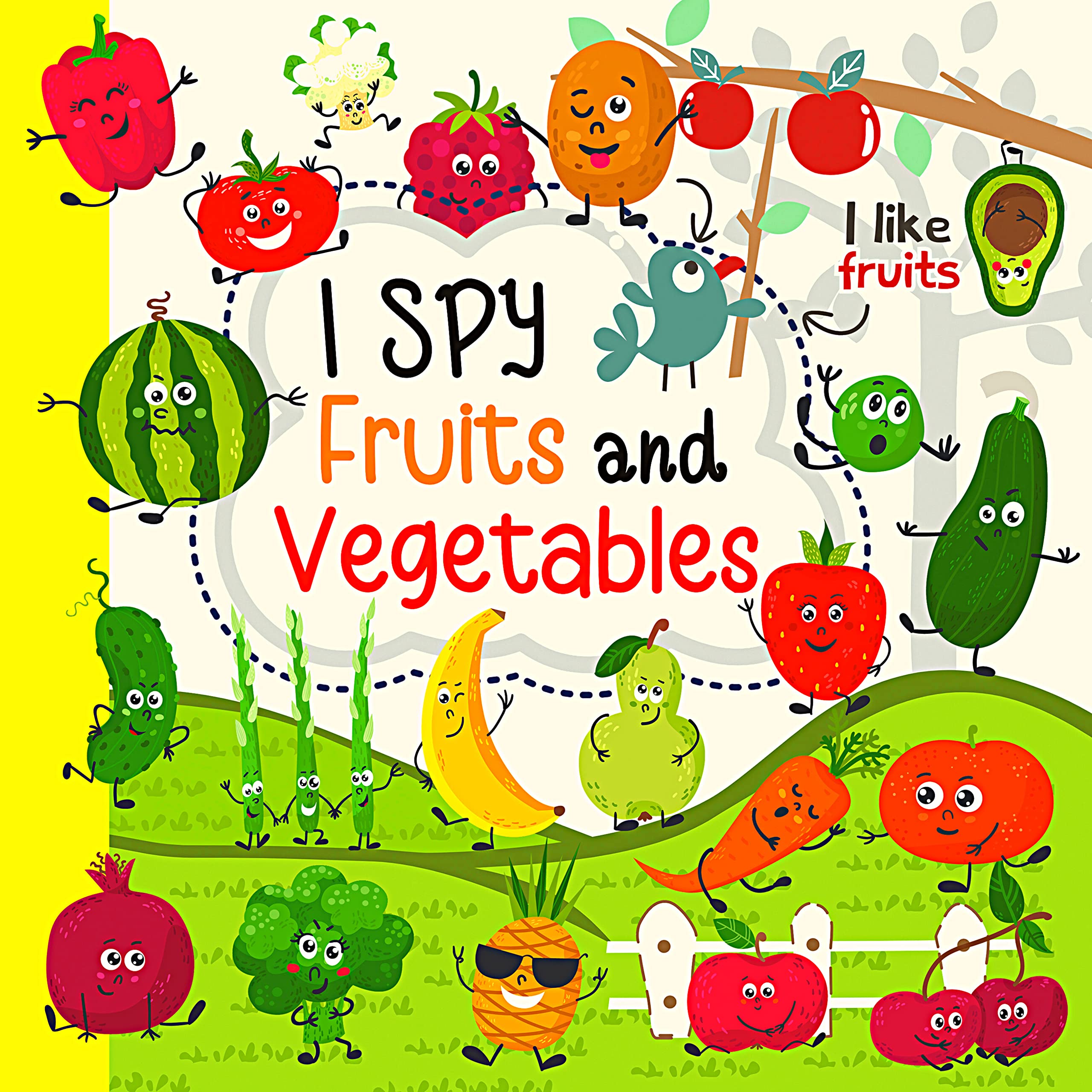 I Spy Fruits and Vegetables: A Fun Guessing Game For Little Kids ...