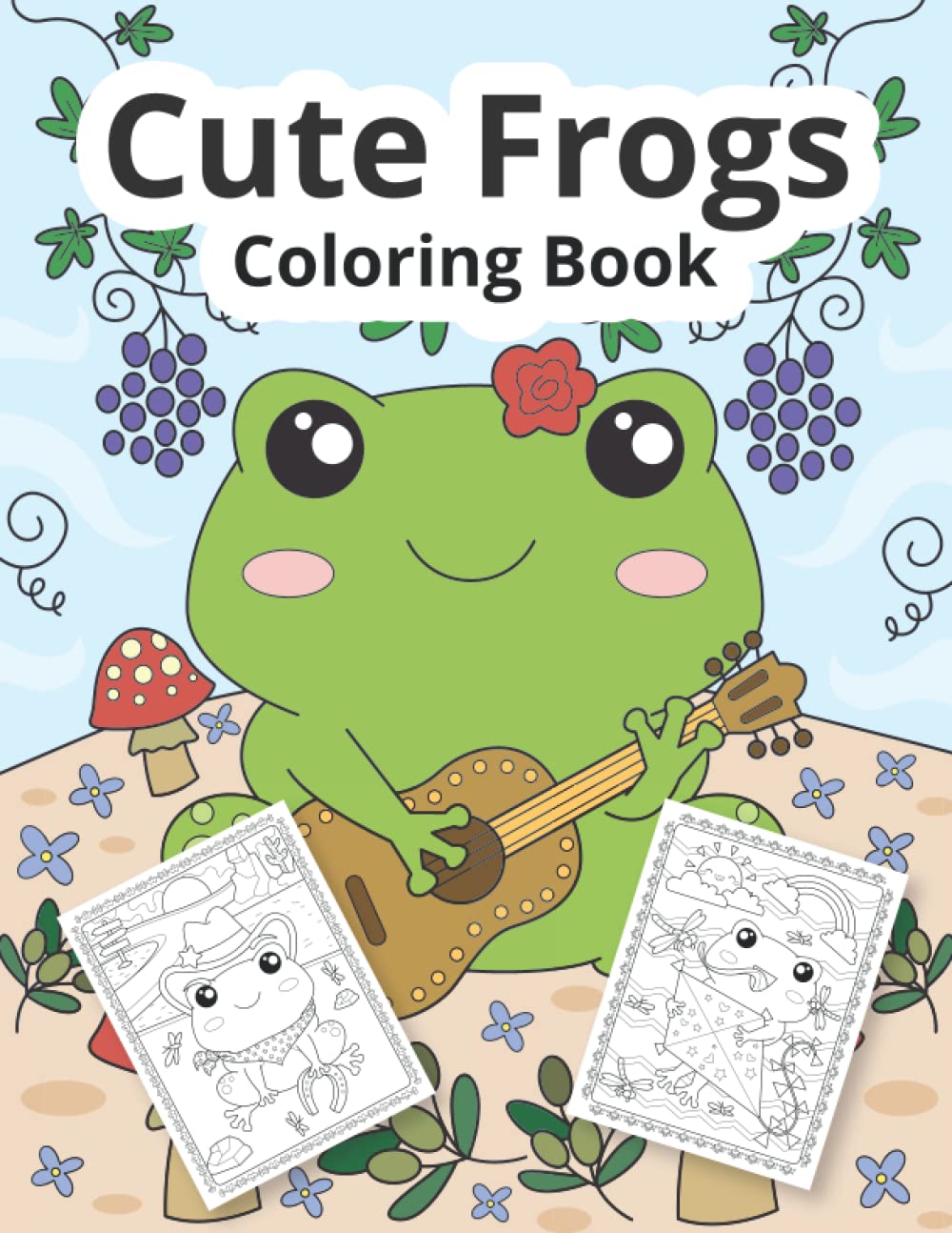 Cute Frogs Coloring Book: Frogs coloring book for kids by Wintoloono ...