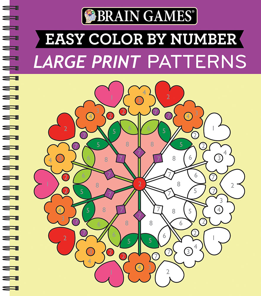 Brain Games Easy Color By Number Large Print Patterns Stress Free Coloring Book By brain-games-easy-color-by-number-large-print-patterns-stress-free-coloring-book-by