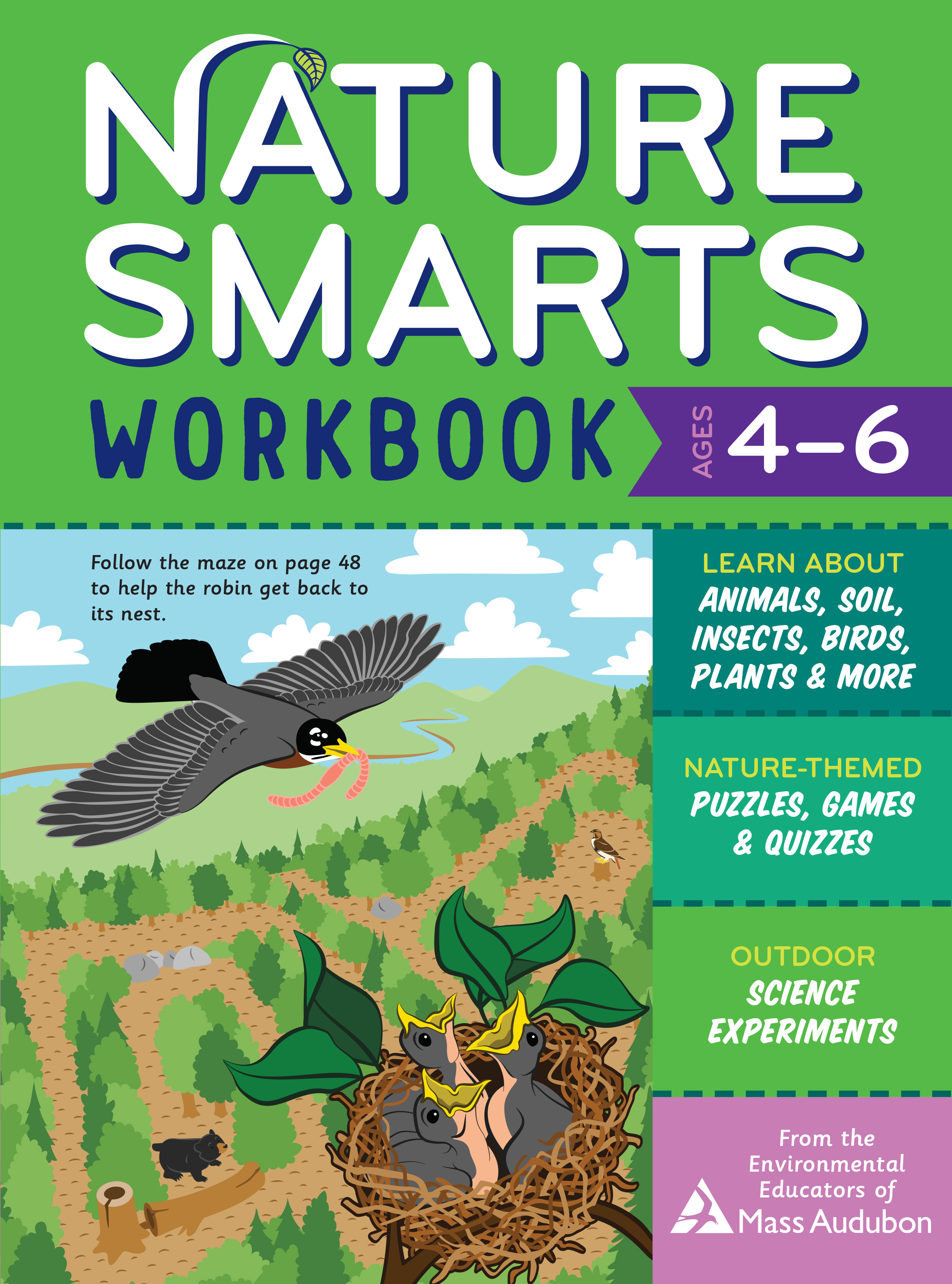 Nature Smarts Workbook, Ages 4–6: Learn about Animals, Soil, Insects ...