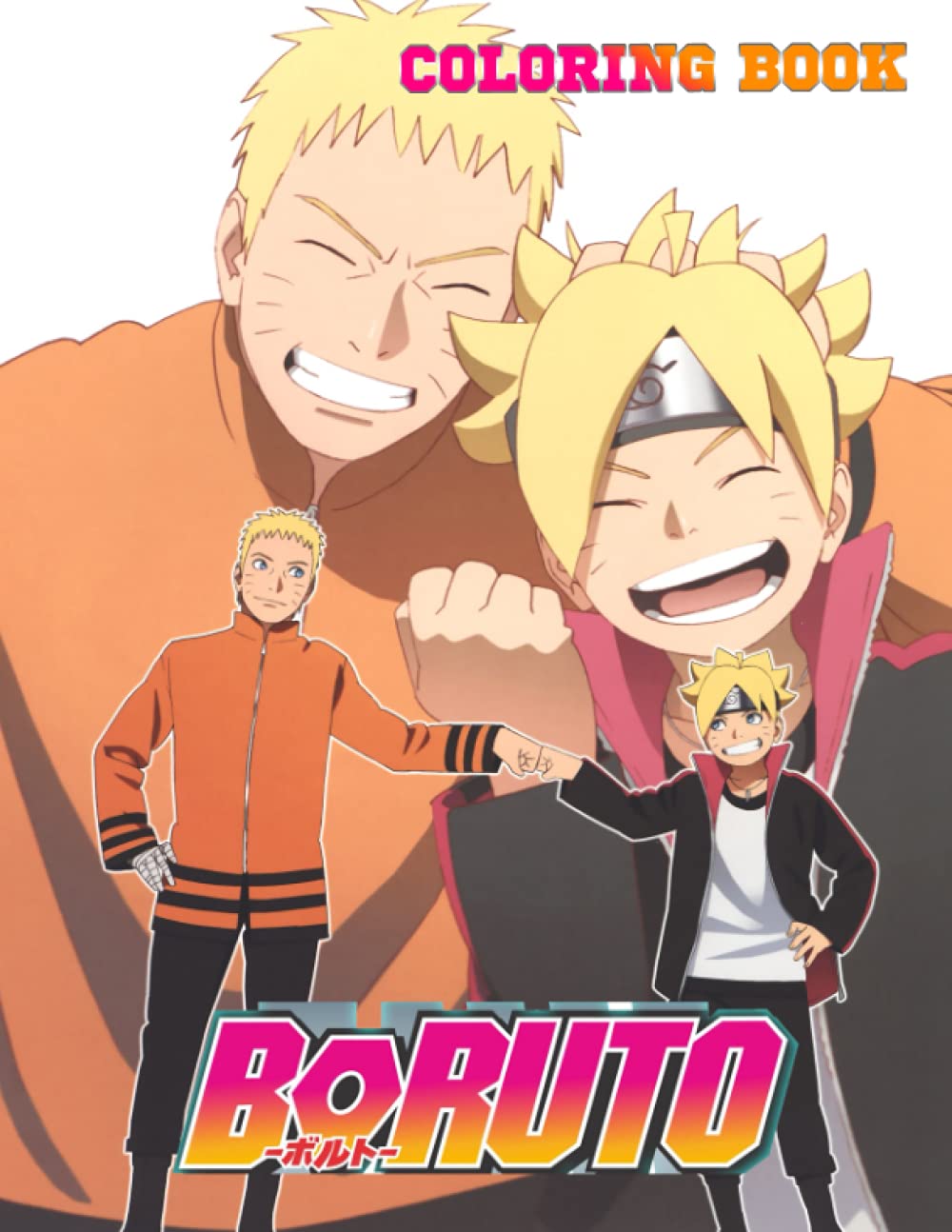 Boruto Coloring Book: A Fabulous Coloring Book For Fans of All Ages ...